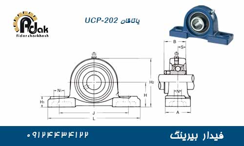 قیمت یاتاقان UCP202 برند ASAHI + ضمانت | فیدار بیرینگ